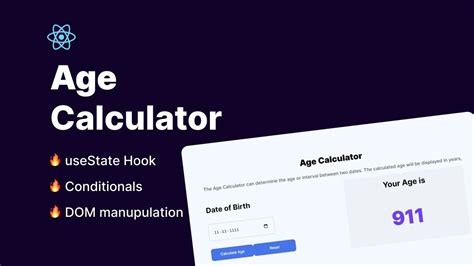 Build Age Calculator App In React Mini Project Usestate Hook And Conditionals 🔥🔥🚀 Youtube