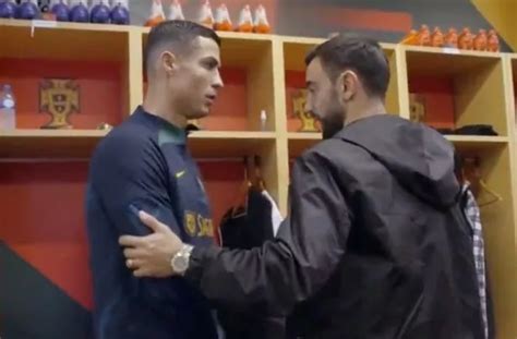 Cristiano Ronaldo Talks About Bruno Fernandes Handshake As He Storms