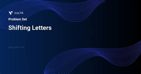 848 Shifting Letters Solutions And Explanation Vultr Docs