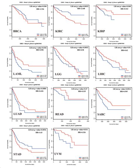 Correlation Between CBX3 Methylation And OS Of Various Tumors