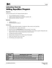 11 Laboratory Exercise 1 Pdf IT1708 Laboratory Exercise Writing