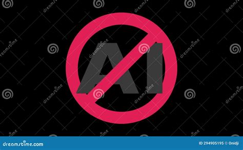 Ban On Artificial Intelligence Flat Design Stock Video Video Of