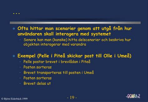 Ppt Objektorienterad Modellering Programmering Och Analys Powerpoint