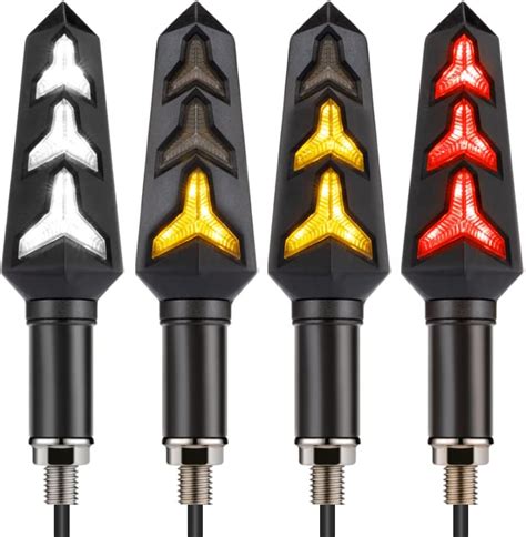 Amazon DophiSall Auto 2 Pack Motorcycle Indicators Flowing Turn