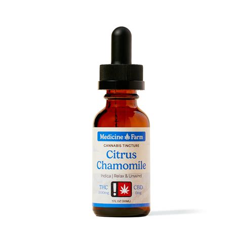 Citrus Chamomile Indica Tincture 15ml Medicine Farm
