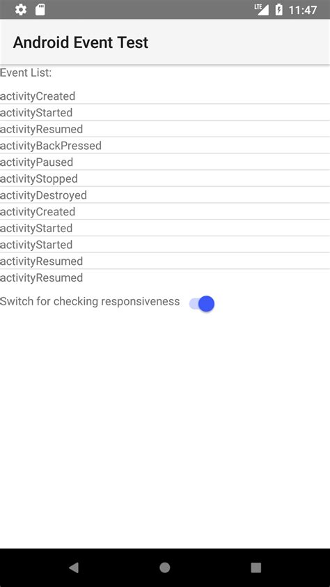 Bug Related To The Life Cycle Of An Android Application · Issue 185