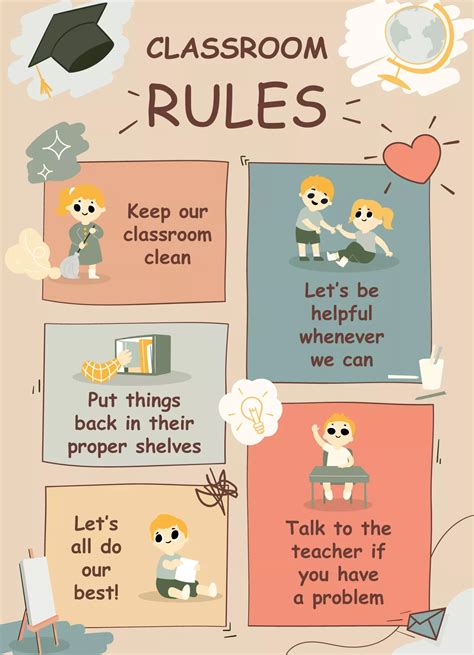 Best 12 Class Rules Classroom Rules Kindergarten Class Rules Back To School Boho Artofit