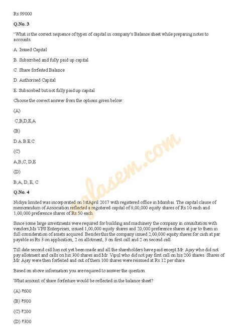CUET Accountancy Sample Paper 2024 PDF AglaSem Admission