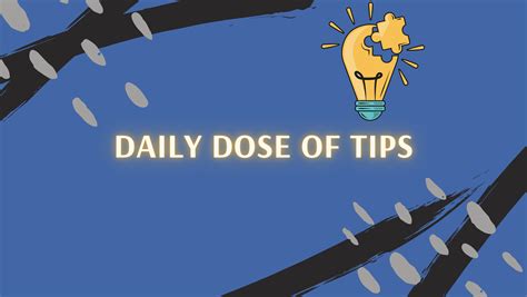 Daily Dose Of Tips