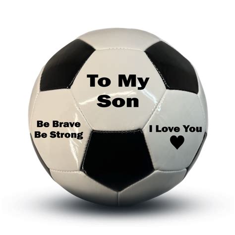 Custom To My Son Soccer Ball T Personalized Soccer Ball Sports