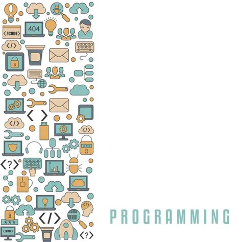 Coding And Programming Background Vector Image By NinaMunha Vector Stock