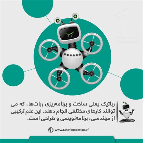Raha Charity Foundation ‎ رباتیک یعنی ساخت و برنامه‌ریزی ربات‌ها