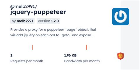 Melb Jquery Puppeteer Cdn By Jsdelivr A Cdn For Npm And Github