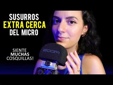 ASMR español CERCA DEL MICRO para dormir PUROS SUSURROS