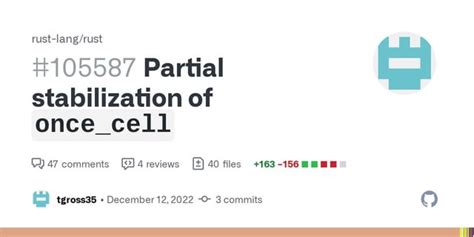 After Years Of Work And Discussion `oncecell` Has Been Merged Into
