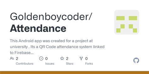GitHub Goldenboycoder Attendance This Android App Was Created For A Project At University