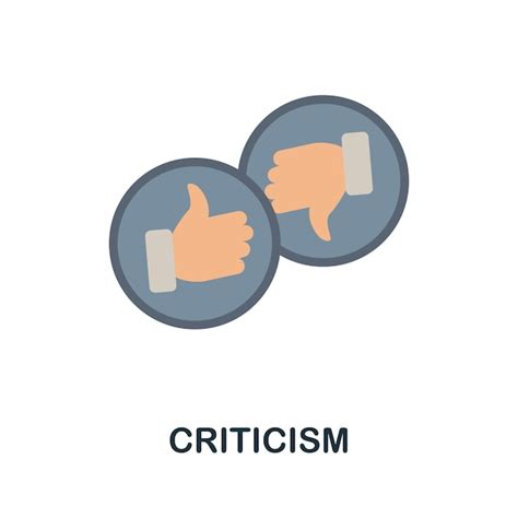 Premium Vector Criticism Flat Icon Colored Sign From Personality