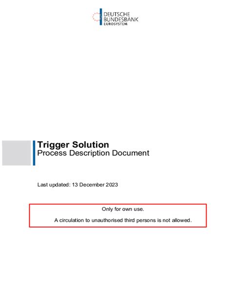 Fillable Online Trigger Solution Process Description Document