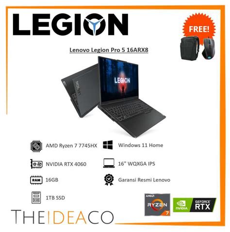 Jual Lenovo Legion Pro Id Ryzen Hx Gb Tb Ssd Rtx W H Ohs Di Seller Theidea Co