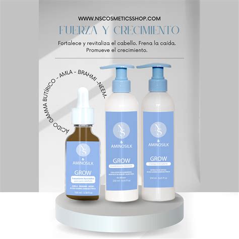 Disponible Pack Fuerza Y Crecimiento Grow Ns Cosmetics Shop