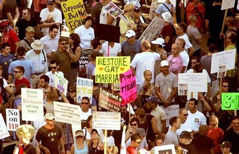 Prop 8 Opponents Rally Across California To Protest Gay Marriage Ban