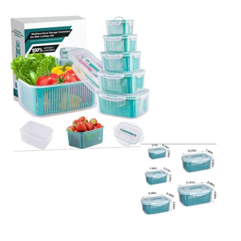 5pc Fridge Container Elite Luxe