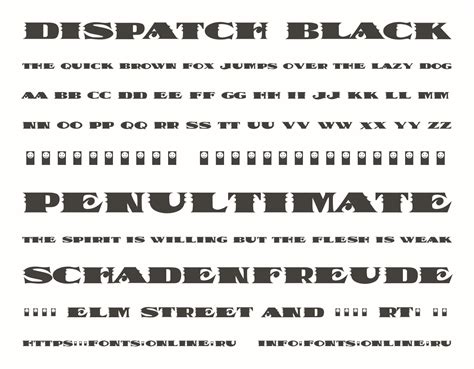 Dispatch Black Font
