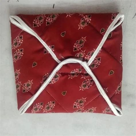 Red Square Cotton Chapati Cover At Rs 25 Piece Roti Cover In Jaipur