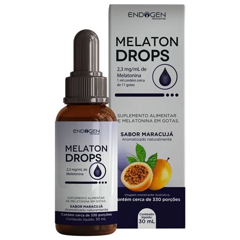 Melaton Drops 30ml Maracujá Naturelab Otimanutri