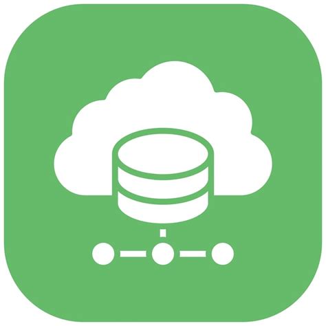 Premium Vector Cloud Database Vector Illustration Style