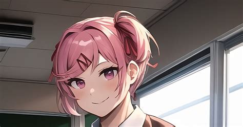 Natsuki Doki Doki Literature Club Ddlc Doki Doki Literature Club Buffsuki Pixiv