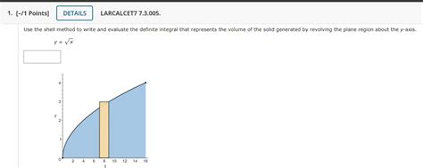 Solved Use The Shell Method To Write And Evaluate The Chegg