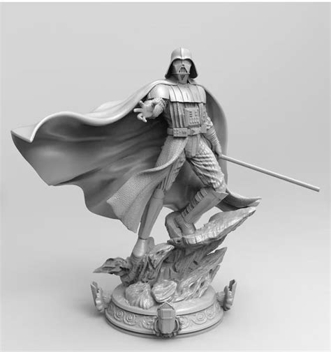 Darth Vader Statue Star Wars Stl 3d Print Etsy