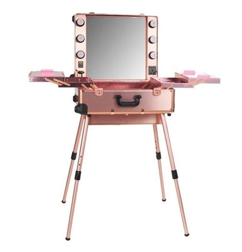 Maleta Camarim Maquiagem Profissional Makeup Luz Led Rodinha R Em Mercado Livre