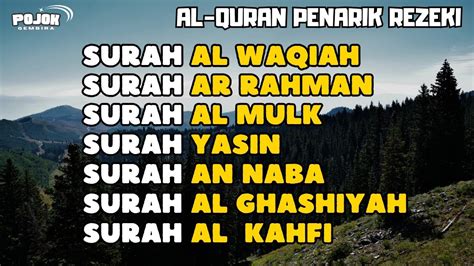 Murottal Penyejuk Hati Surah Al Waqiah Ar Rahman Al Mulk Yasin An