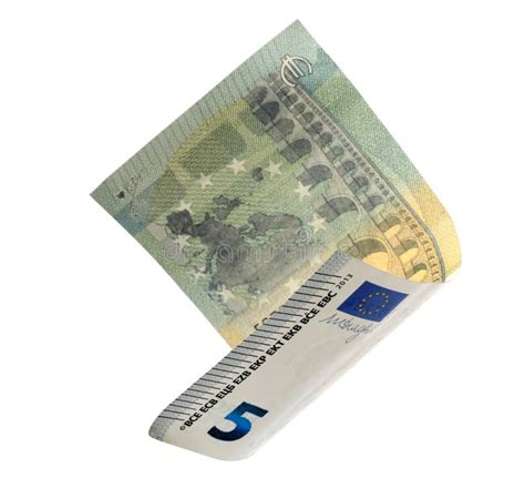Billete De Cinco Euros Aislado Imagen de archivo Imagen de aislado crédito