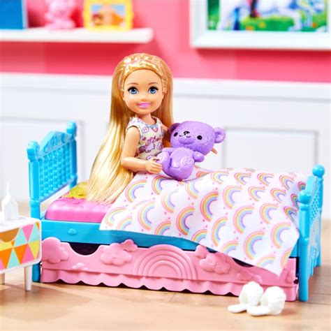Barbie Club Chelsea Doll Bedtime Playset Smyths Toys Uk