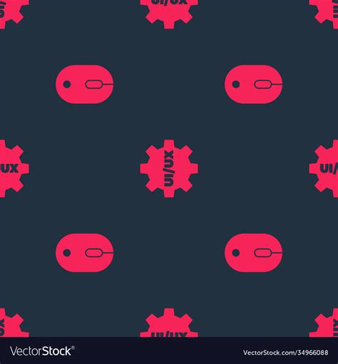 Set Computer Mouse And Ui Or Ux Design On Seamless