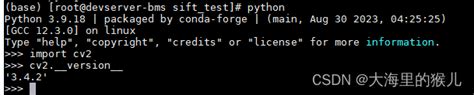 aarch64服务器编译opencv 3 4 2及python包，测试sift surf算 opencv python aarch csdn博客
