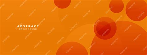 Premium Vector Modern Abstract Orange Background Elegant Circle Shape Design
