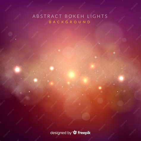 추상 Bokeh 빛 배경 무료 벡터
