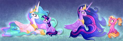 Luster Dawn Princess Celestia Princess Twilight And Twilight Sparkle