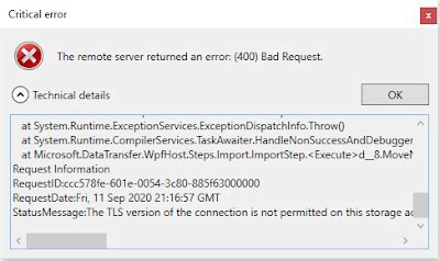 SQL Something DocumentDB Data Migration Tool Error The Remote Server