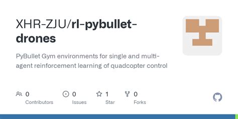 Github Xhr Zju Rl Pybullet Drones Pybullet Gym Environments For Single And Multi Agent