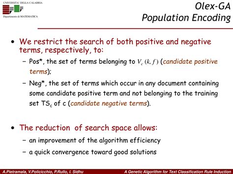 Ppt A Genetic Algorithm For Text Classification Rule Induction