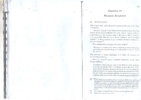 Hearsay Evidence Studocu