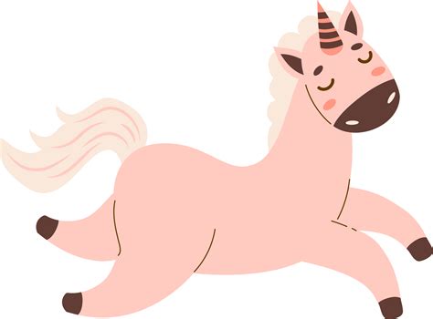Cute Pink Unicorn 27948379 Png