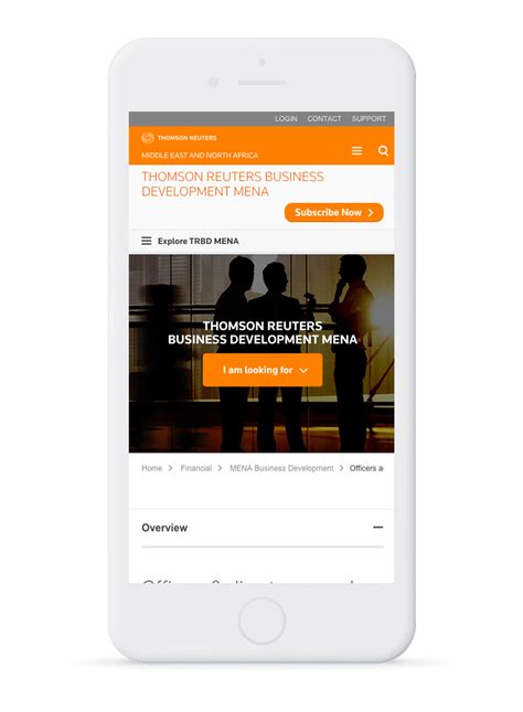 Thomson Reuters Business Development MENA Xigen