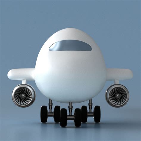 귀여운 비행기 장난감 3d 모델 6 Obj Ma Fbx Free3d