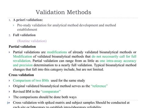 Bioanalytical Extraction Methods And Validation Parameters Pptx Chemistry Science